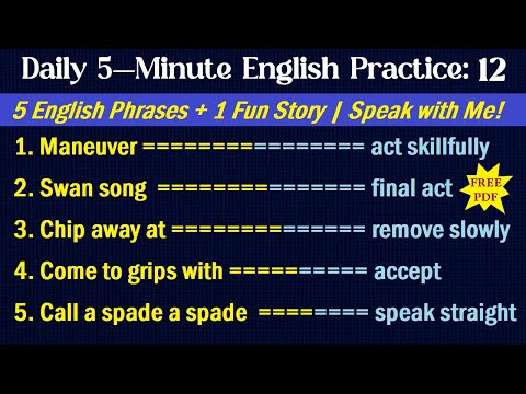 Day 12: Daily 5-Minute English Practice: Learn 5 Useful Phrases with a Fun Story
