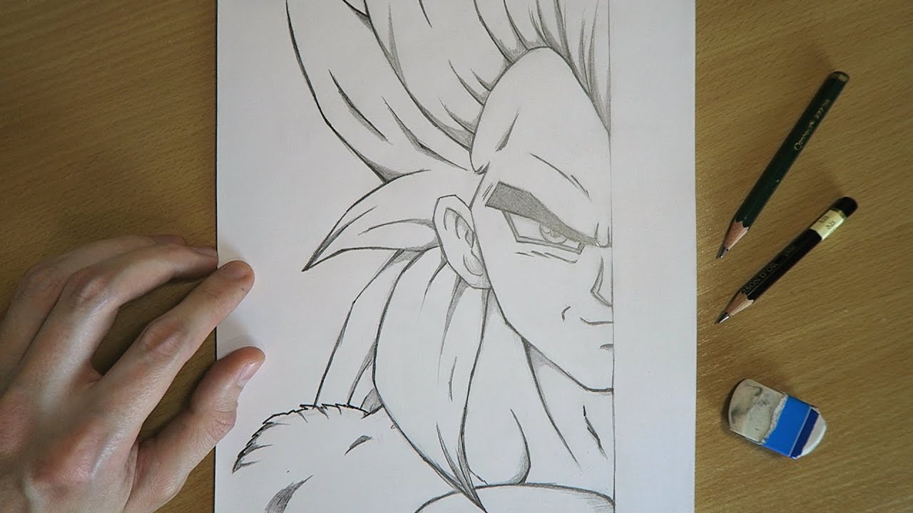 How to Draw SSJ4 Vegeta | Step by Step Pencil Drawing Tutorial | Dragon Ball
