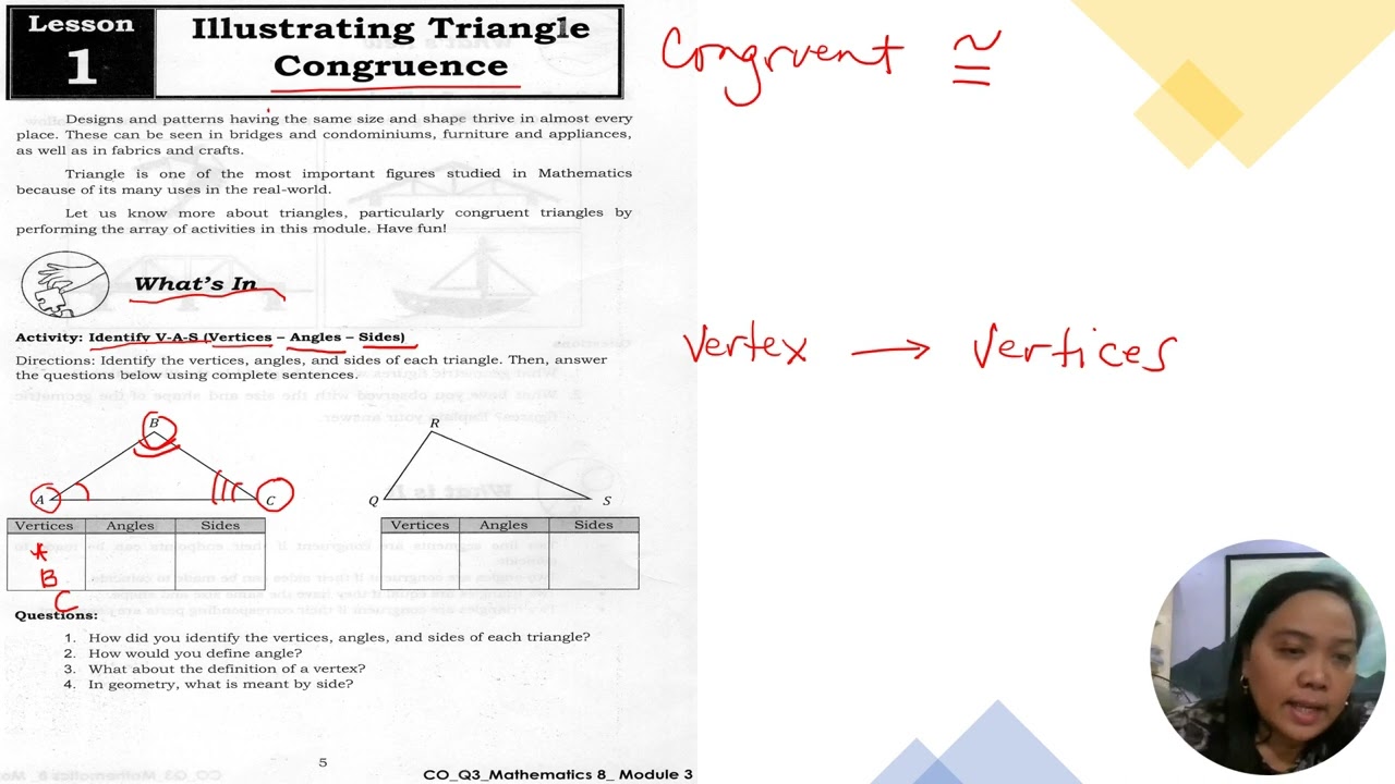 Module 3   Illustrating Triangle Congruence