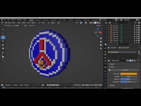 "Blender Tutorial : Create a Stunning Paris Saint-Germain Football Logo."