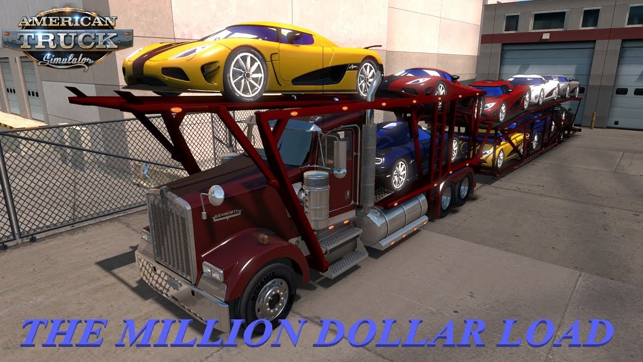 Kenworth W900 Auto Transport Variant + Trailer (ATS 1.35) - ATS