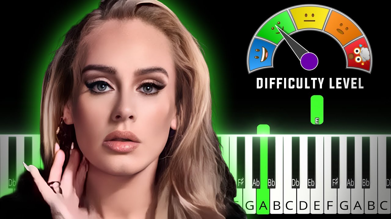 Skyfall - Adele | EASY MEDIUM Piano Tutorial + Sheet Music (PDF)