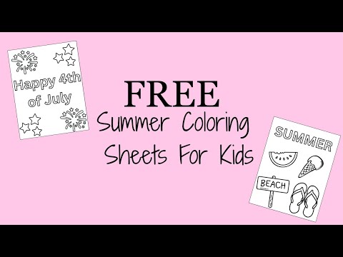 Free Summer Coloring Pages for Kids | Fun Printable Activities for Summer Break!