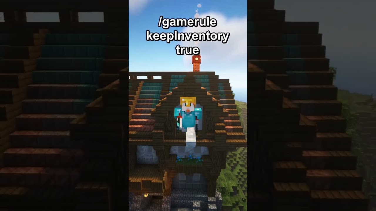How to keep your inventory after you die #minecraft #tips