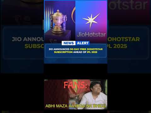 JioHotstar Announced Free IPL 2025 Live Streaming For 90 Days #jio #jiohotstar #shorts