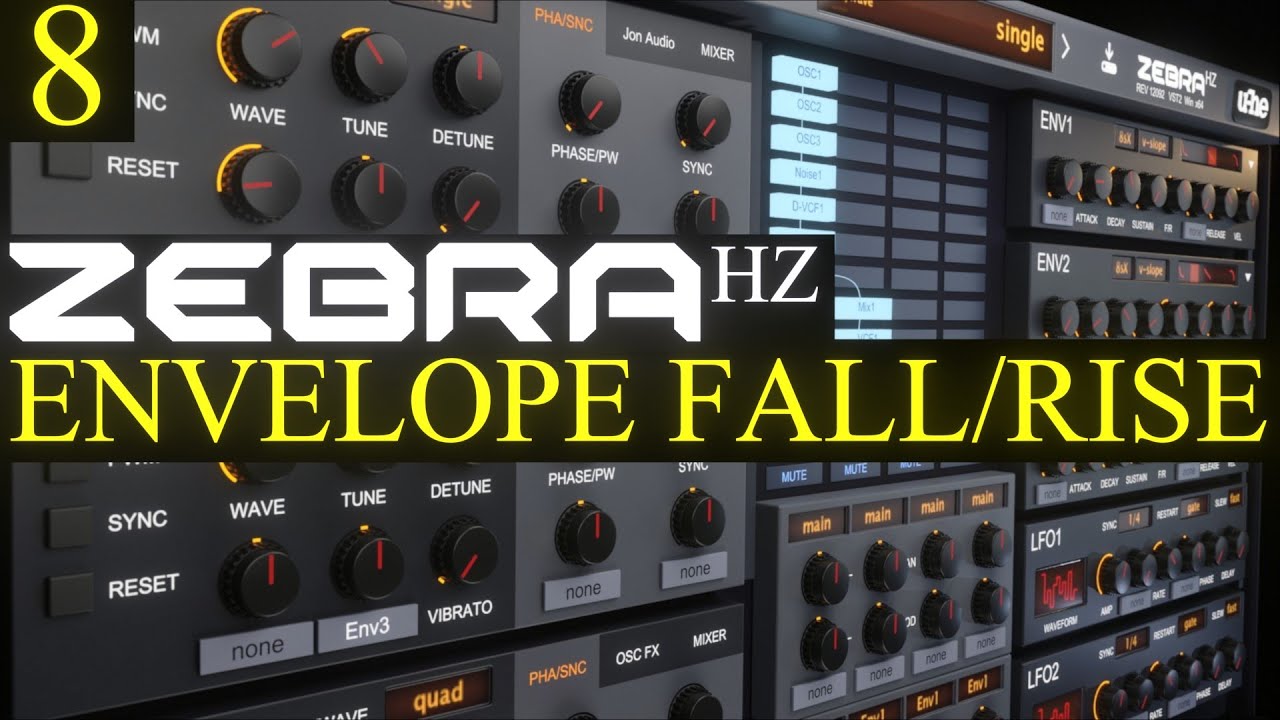 Envelope Fall/Rise Zebra HZ Tutorial Lesson 8