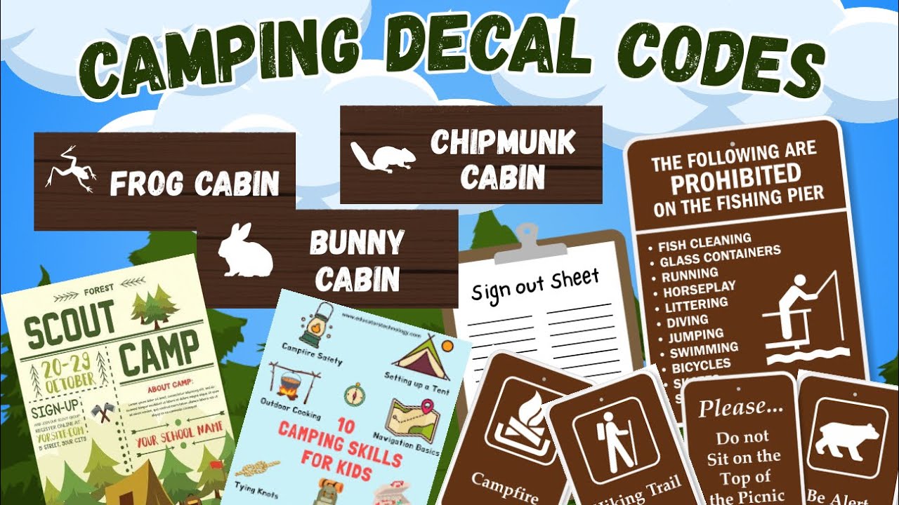 Campsite Decal Codes | Bloxburg