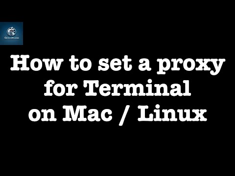 How to set a proxy for Terminal on Mac and Linux