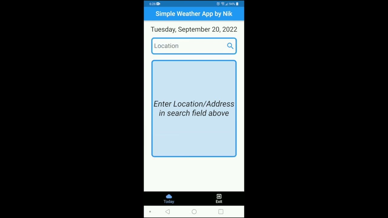 flutter weather app