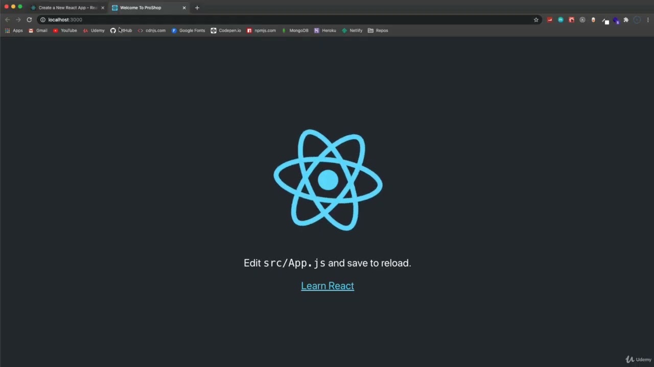 1  React Setup & Git Initialize