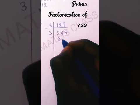 Prime Factorization of 729