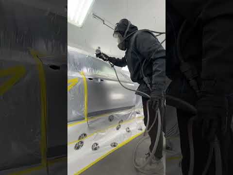 HOW TO BLEND SILVER METALLIC PAINT. AUTOBODY SPRAY PAINTING TIPS