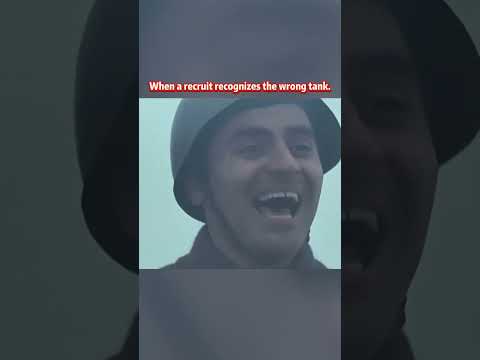 When a recruit recognizes the wrong tank...#movie #army #ww2 #conflict #military