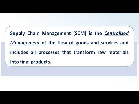 Centralized Management synonym of Supply Chain
