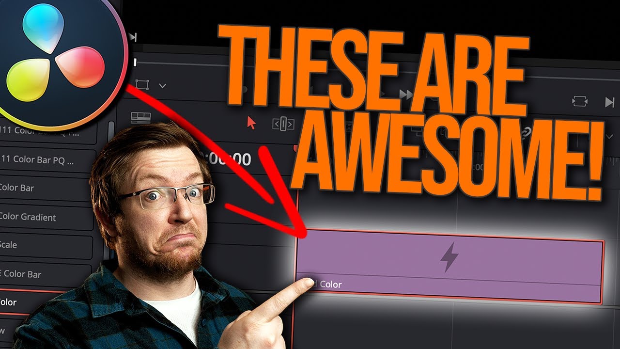 Solid Color generators are AWESOME! - Davinci Resolve 17 Tutorial