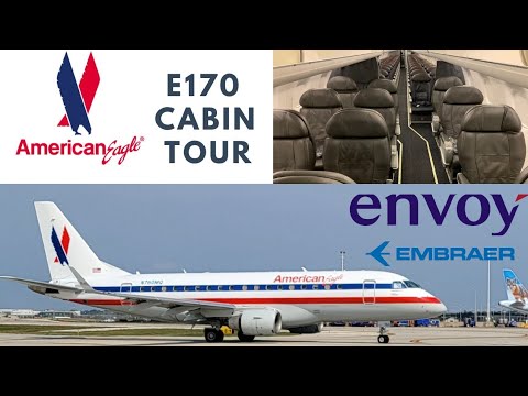 American Eagle operated by Envoy Embraer E170 Cabin Tour