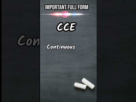 Full form of CCE #cce #course