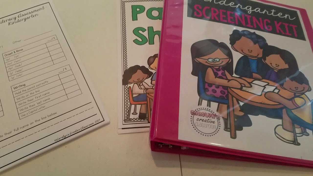 Kindergarten Screenings Assessment Kit