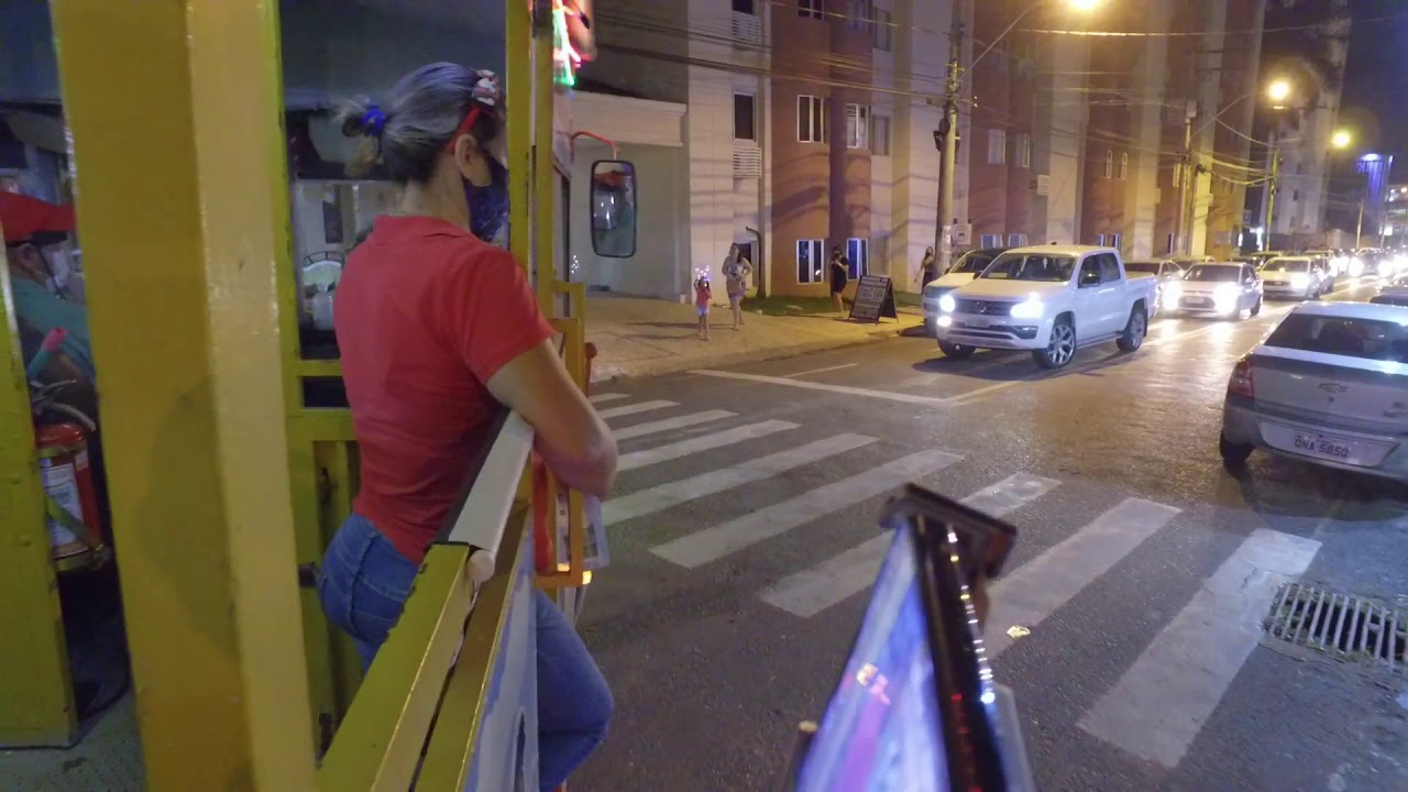 Passeio no centro de Caldas Novas Goiás em um trenzinho