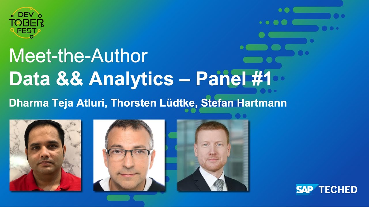 Meet-the-Author: Data & Analytics – Panel #1