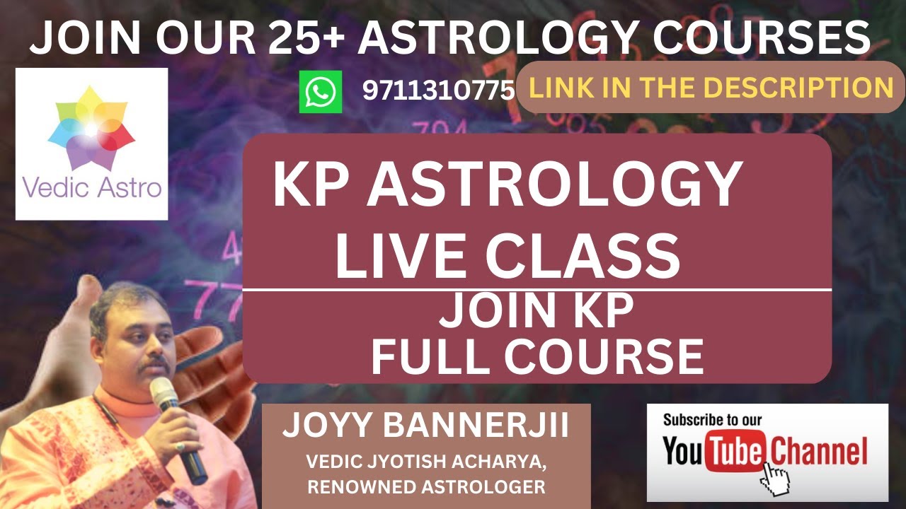 Free KP Astrology Live Session | Joyy Bannerjii | Vedic-Astro.in #kpastrology #zoom #join #courses