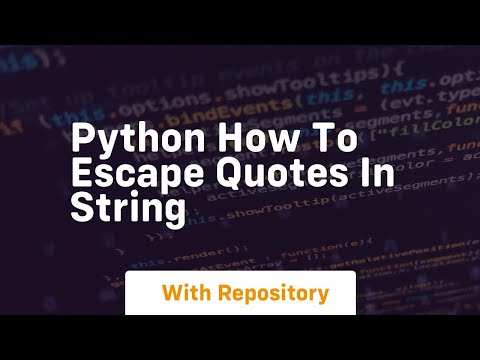 python how to escape quotes in string