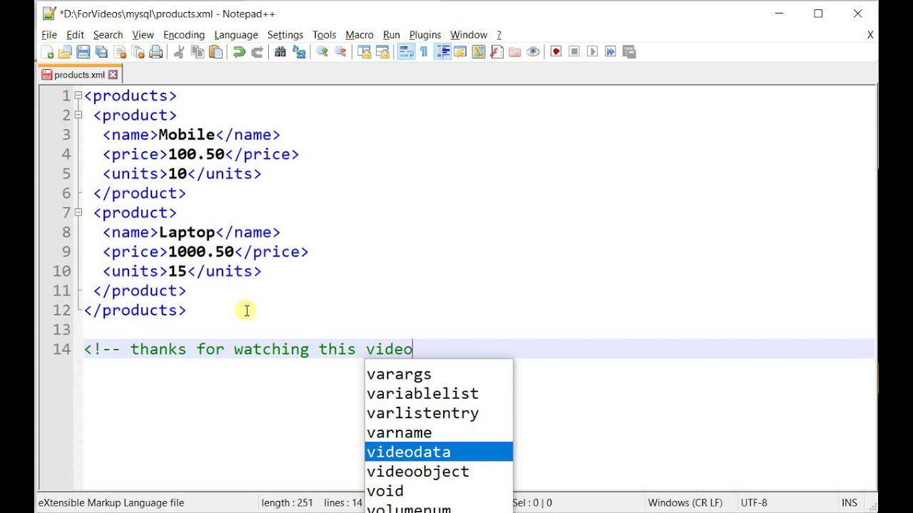 How to import XML data into a MySQL table using SQL query | Bulk Insert