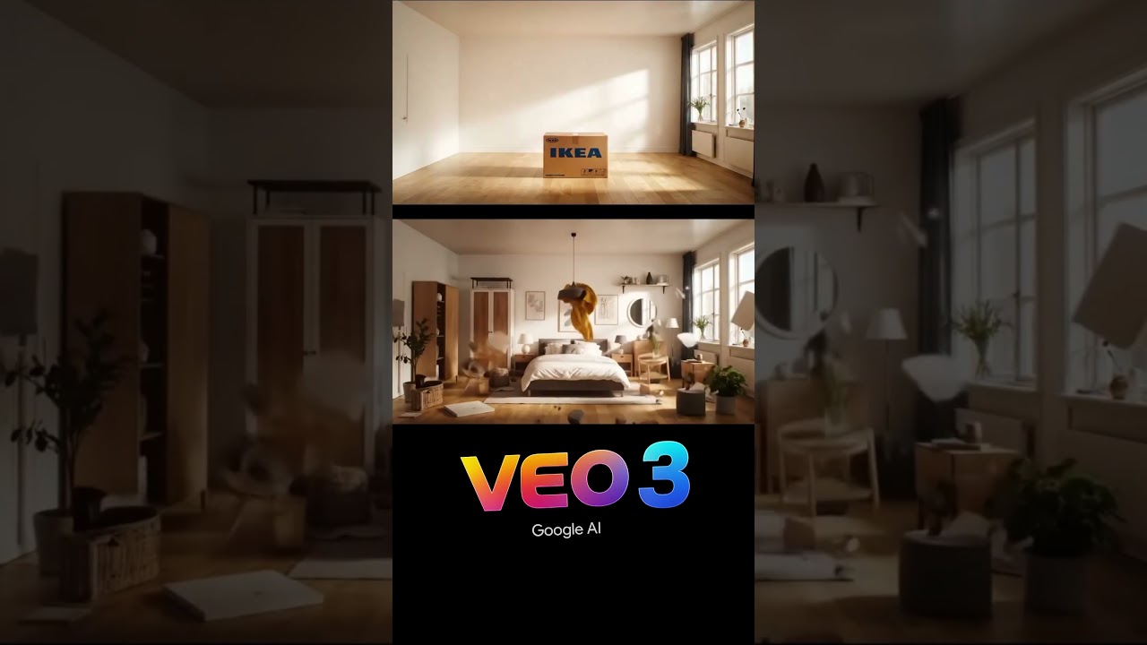 Box Transforms Into Fully Furnished Room | Google Veo 3 Cinematic AI  #ai #shorts #aishorts
