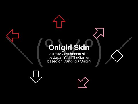 osu! skin preview: Onigiri (osu!mania)
