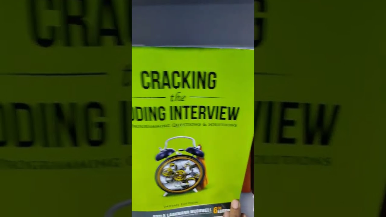 One book to crack any coding interview 😅