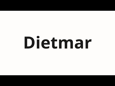 How to pronounce Dietmar