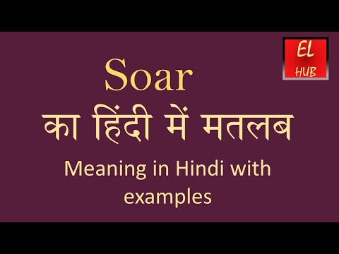 Soar meaning in Hindi