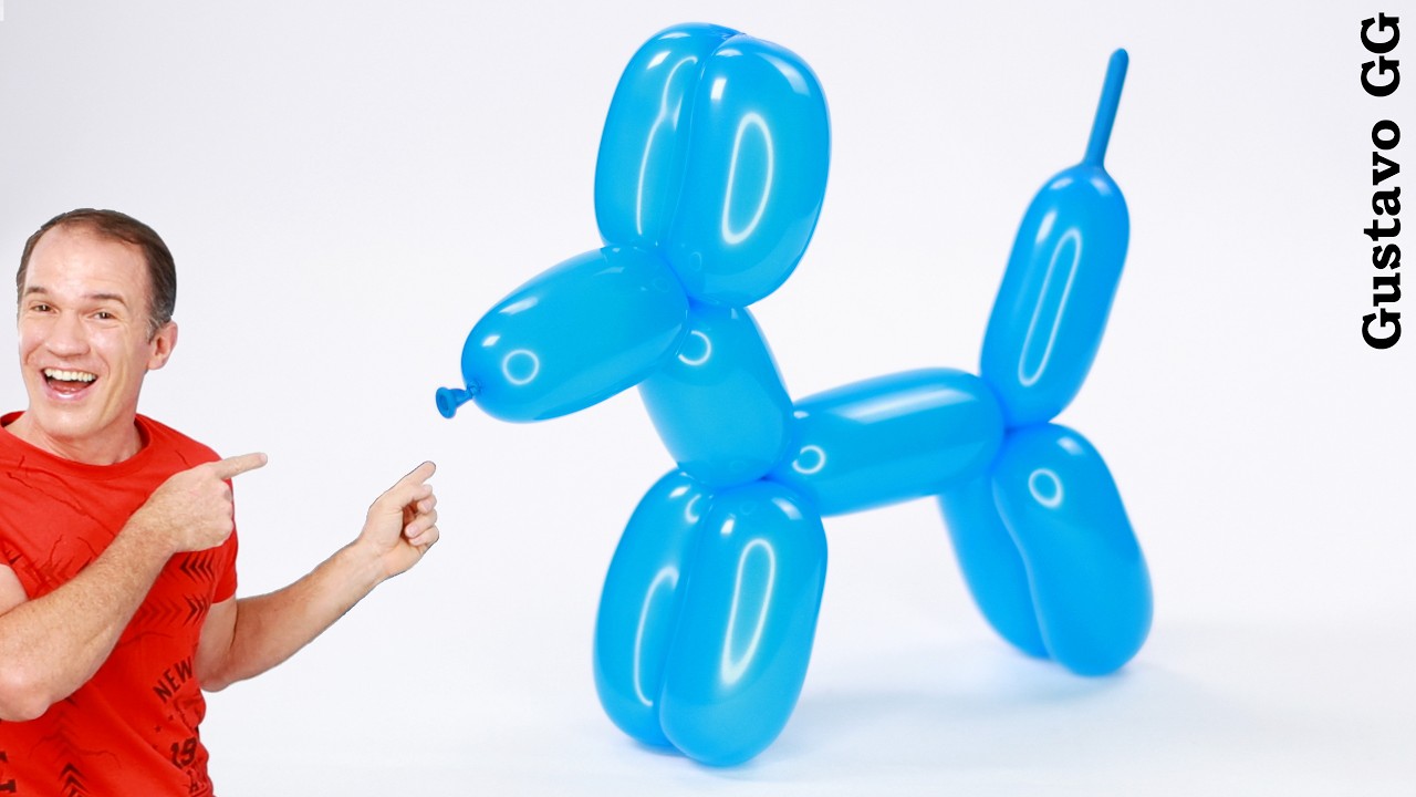 COMO HACER UN PERRO CON UN GLOBO ✨ globoflexia y figuras con globos ✨ perro con un globo - perrito
