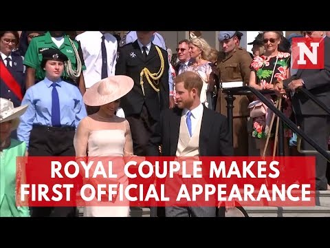 Meghan Markle Makes First Appearance With Prince Harry After Royal Wedding