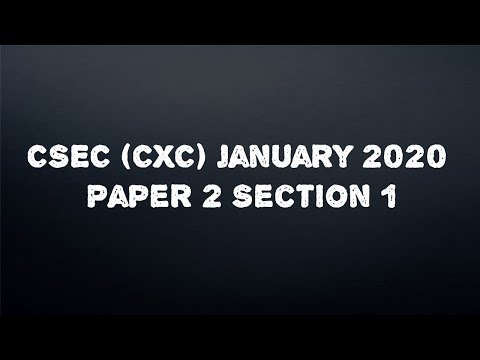 CSEC Mathematics January 2020 Paper 2 | Questions and Answers | Section 1 | AH Academy |