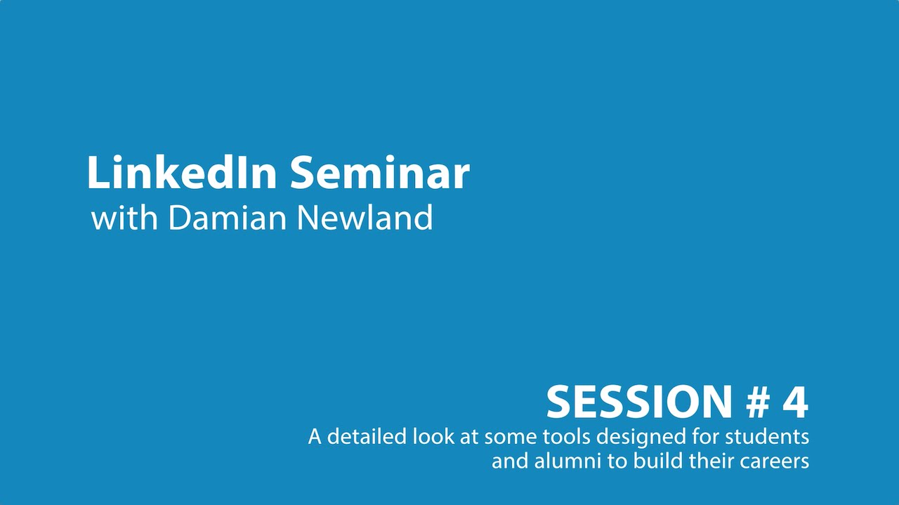 LinkedIn tutorial: Tools for students and graduates on LinkedIn