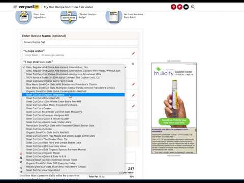 Nutrition Calculator