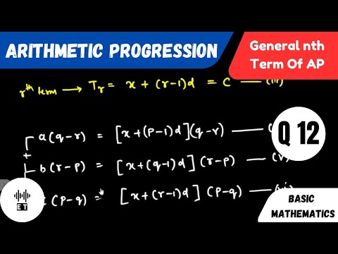 Arithmetic Progression | General nth Term Of AP | Question 12