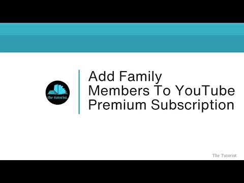How To Add Family Members To YouTube Premium Subscription | YouTube Share/Help (2024)
