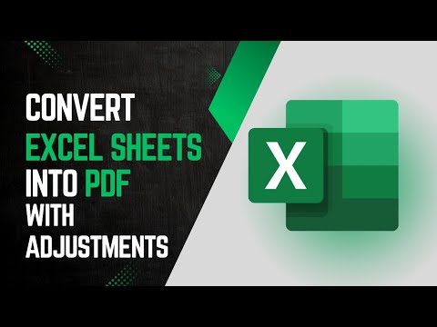 How to Export MS Excel File as PDF with Page Adjustments || Virtual Comrade