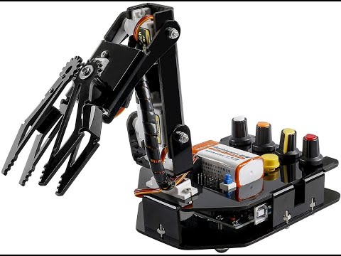 SunFounder Robotic Arm Edge Kit for Arduino R3 - an Robot Arm to Learn STEM Education(101 Pieces)