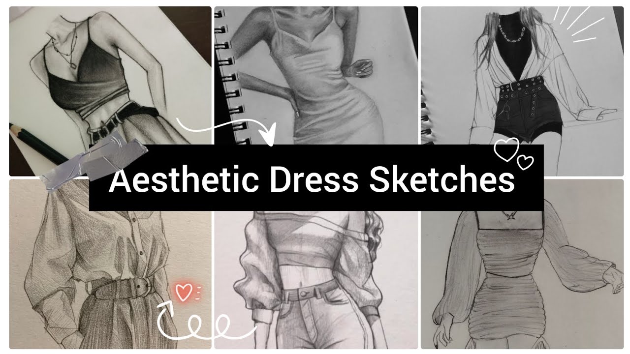 70+Aesthetic Dress Art Ideas 🦦🎀|Sketches ideas #Youtubevideo #viralvideo #sketches #aesthetic #trend
