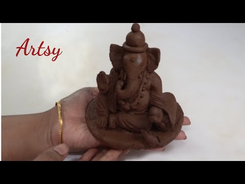 Making of Eco-Friendly Ganesh Idol with Homemade Natural Clay l Artsy