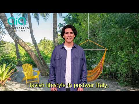 Discover italian language. La dolce vita