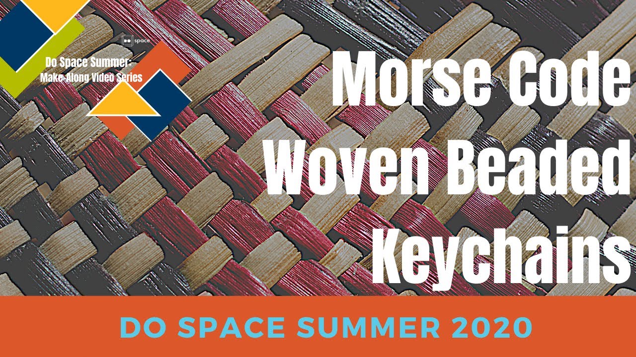 Summer Make Along: Morse Code Woven Beaded Keychain