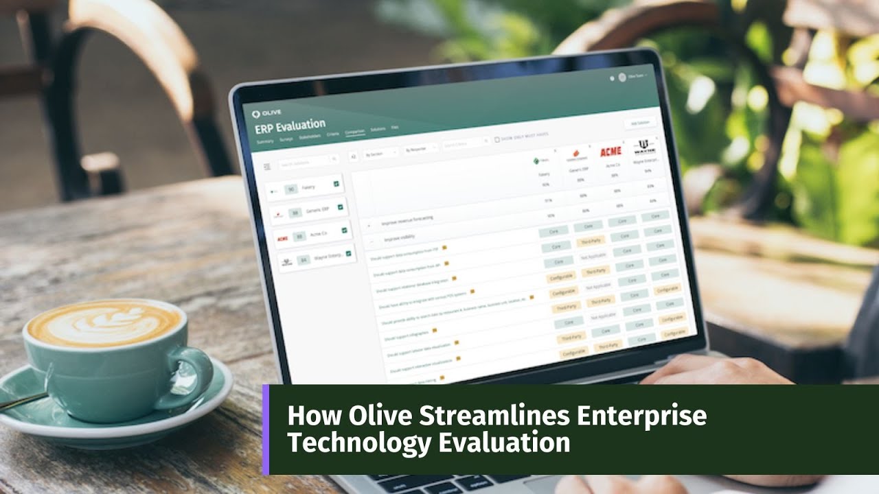 Olive Technology Evaluation Platform | How It Works