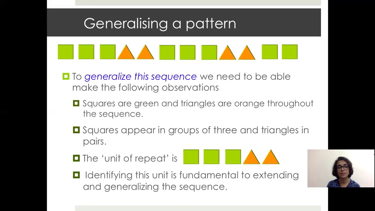 Pedagogy of Maths : Algebraic Thinking (Part-1)