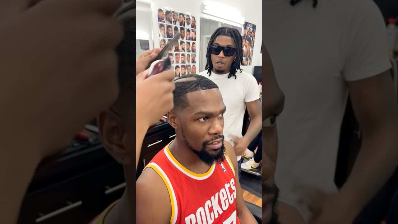 KEVIN DURANT TRIES A HOUSTON BARBER FOR THE FIRST TIME AND IT GOES COMPLETELY WRONG😱