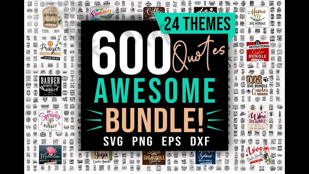 600 Awesome Quote Designs Bundle: Craft of SVG Cut Files - MasterBundles