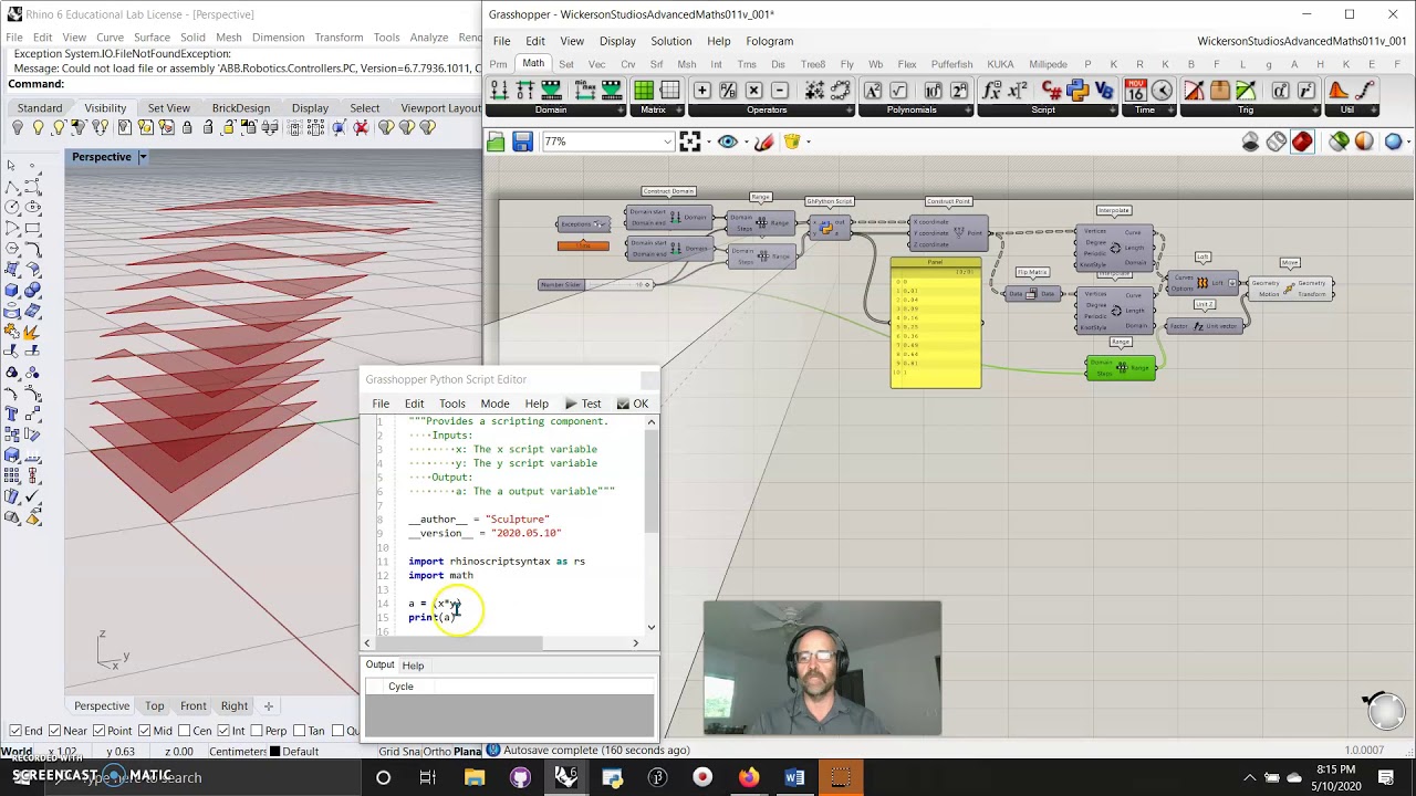 Grasshopper for Rhino 3D: Introducing Python Node Programming (basic)
